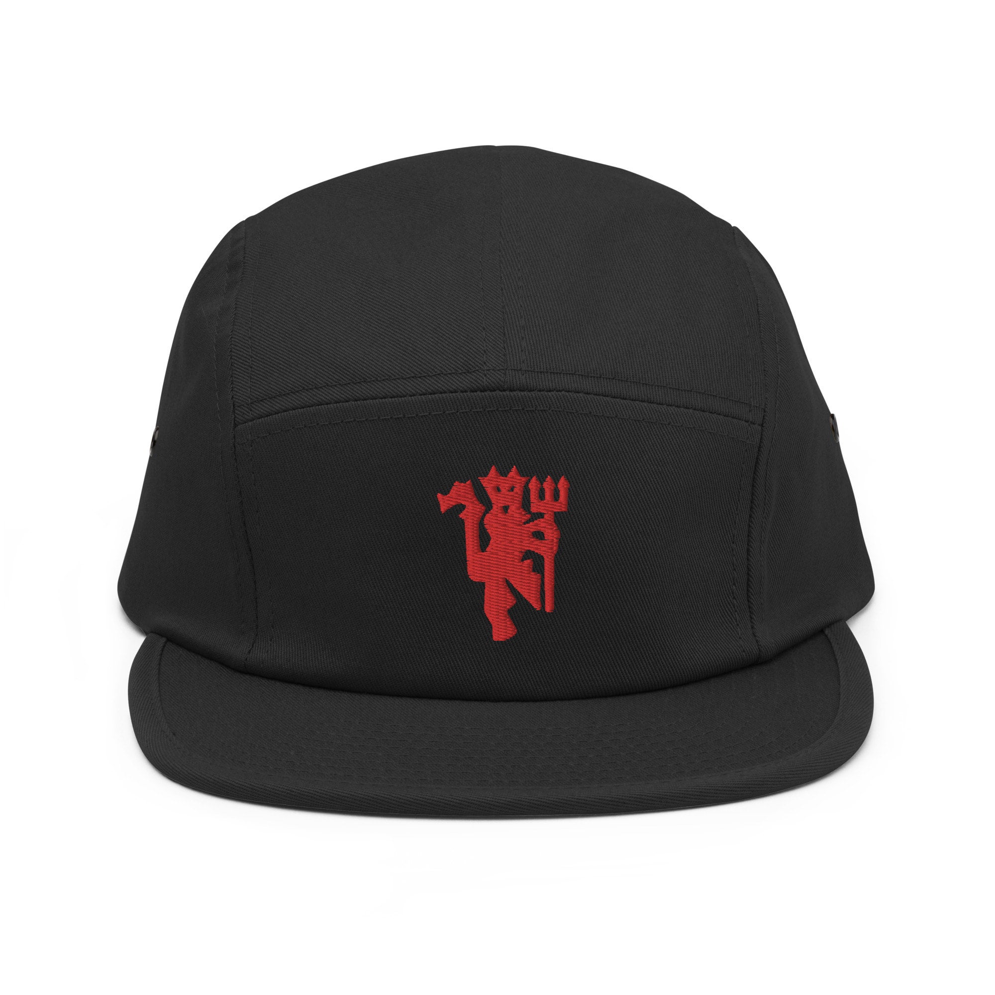 Manchester United Red Devil Embroidered Five Panel Cap | Premium Soccer ...
